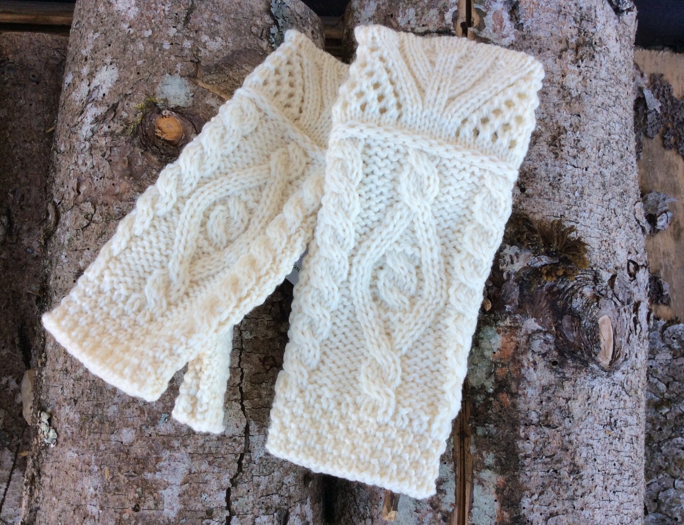 Mitaines irlandaises chaudes laine mérinos